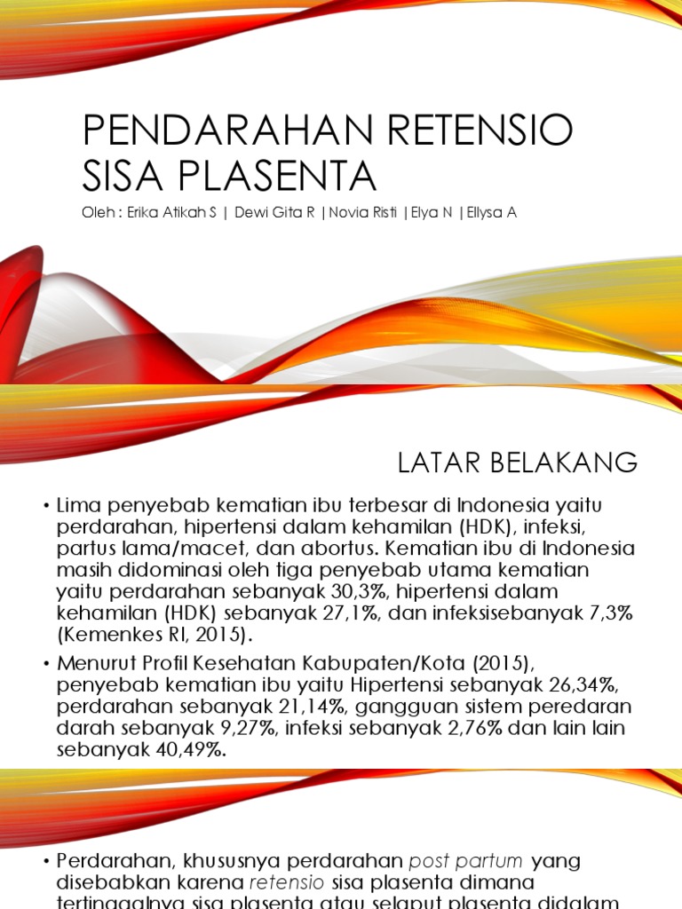 Pendarahan Retensio Sisa Plasenta | PDF