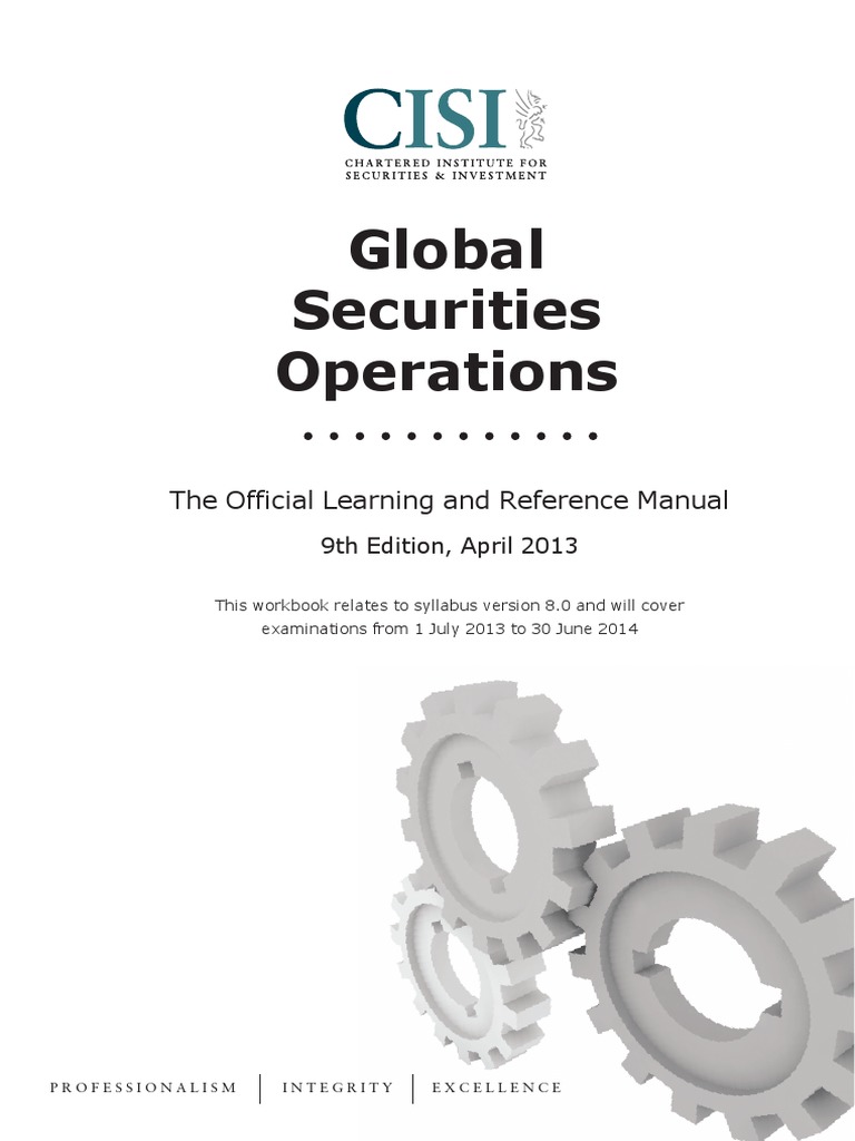 CISI Securities & Investment Workbook | PDF | Bonds (Finance ...