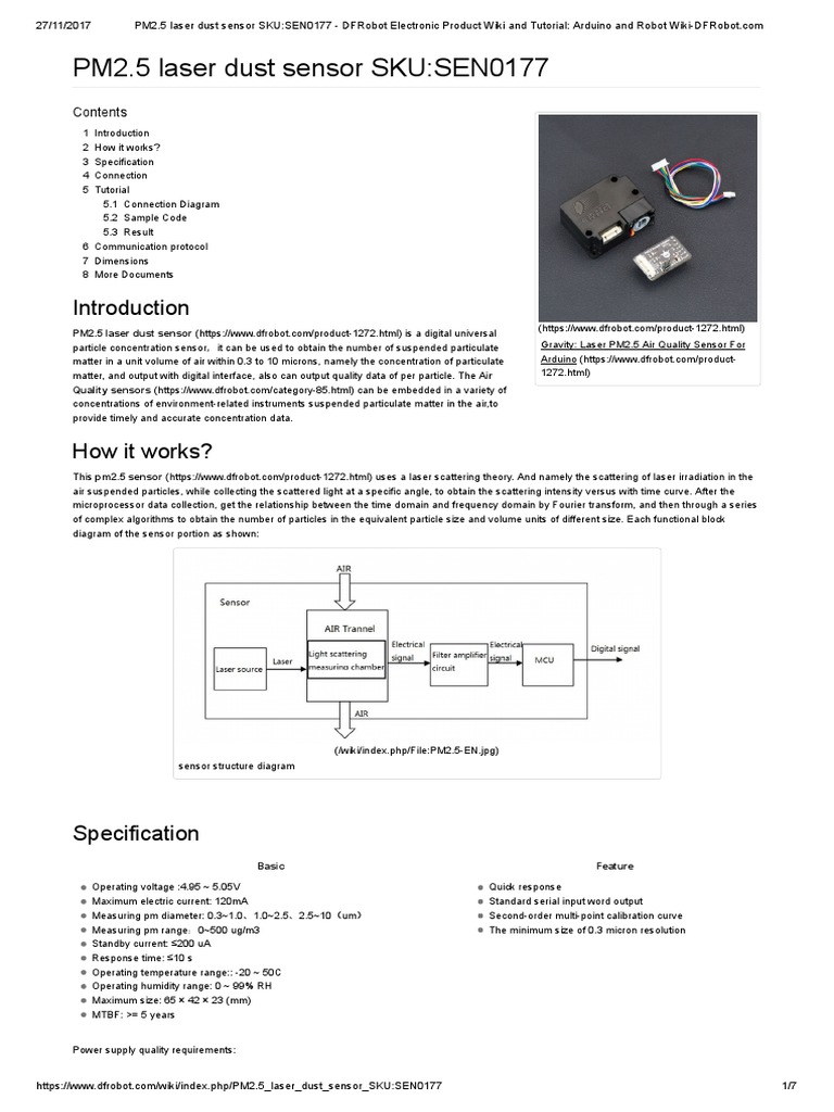 Sensor PM2.5 Con Arduino | PDF | Arduino | Particulates