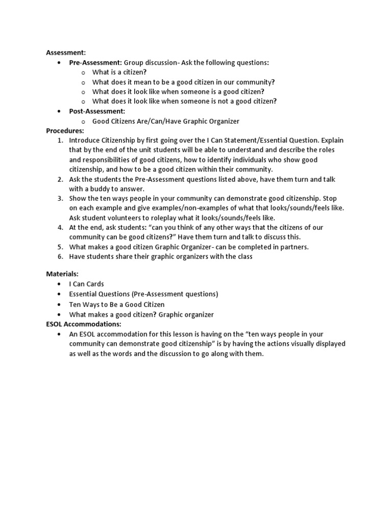 Day 1 Lesson Plan | PDF