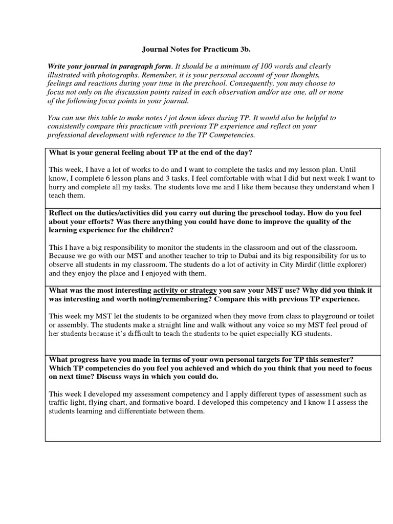 Journal Week 3 | PDF | Educational Assessment | Lesson Plan