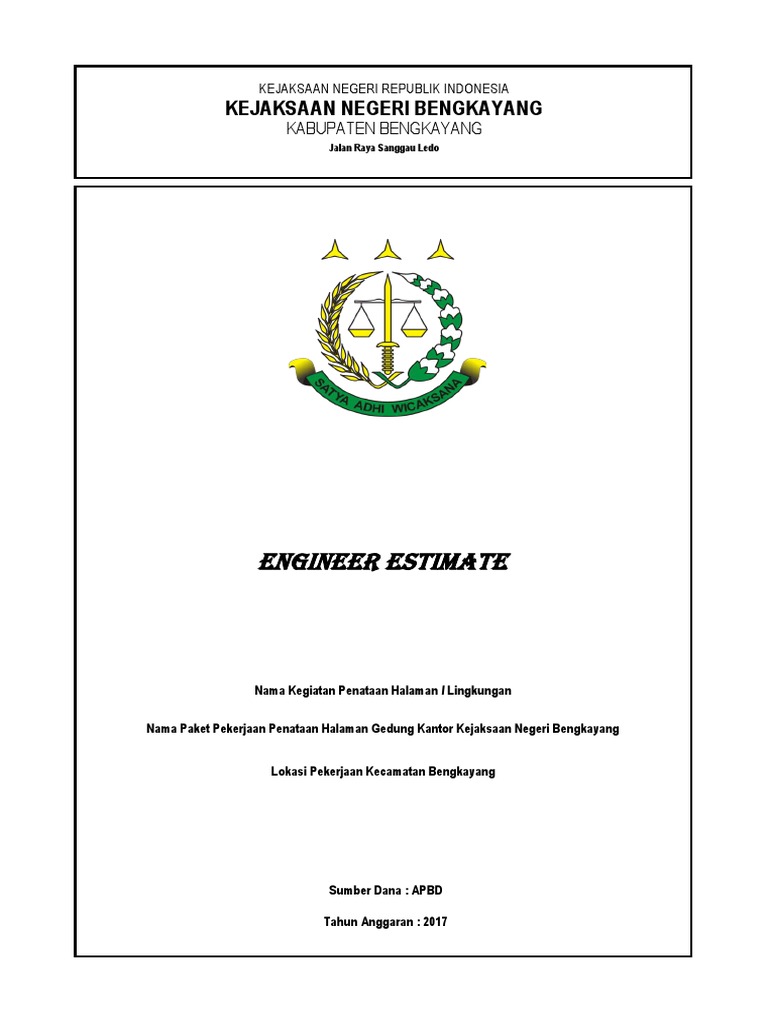 Contoh RAB PAVING | PDF