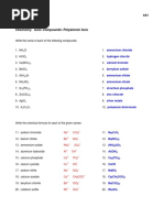 Solubility Rules Worksheet - Answers | PDF