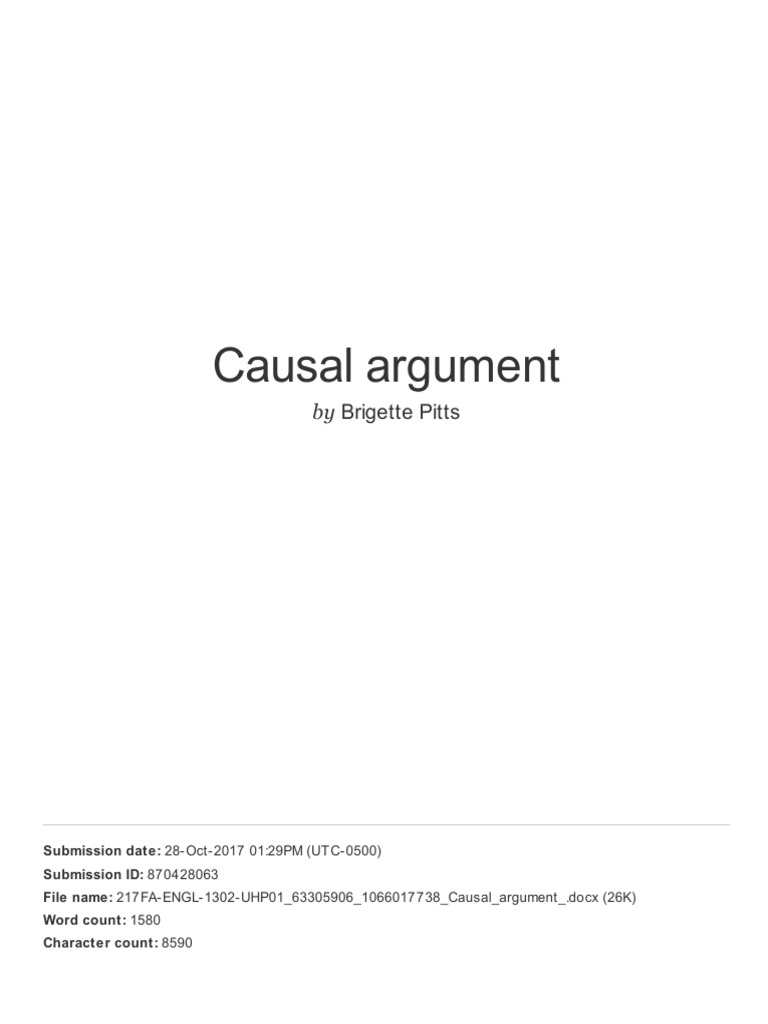 Causal Argument | Download Free PDF | Comma | Linguistic Typology