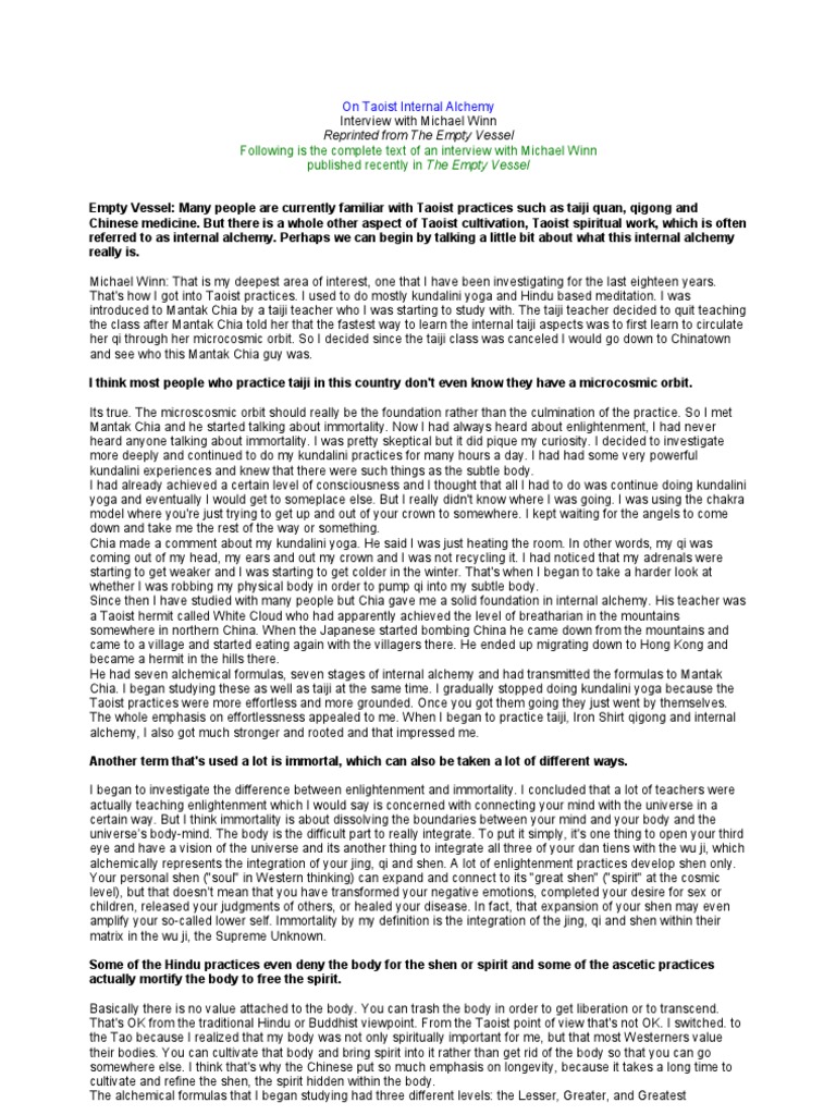 Understanding Taoist Internal Alchemy | PDF | Neidan | Mantak Chia