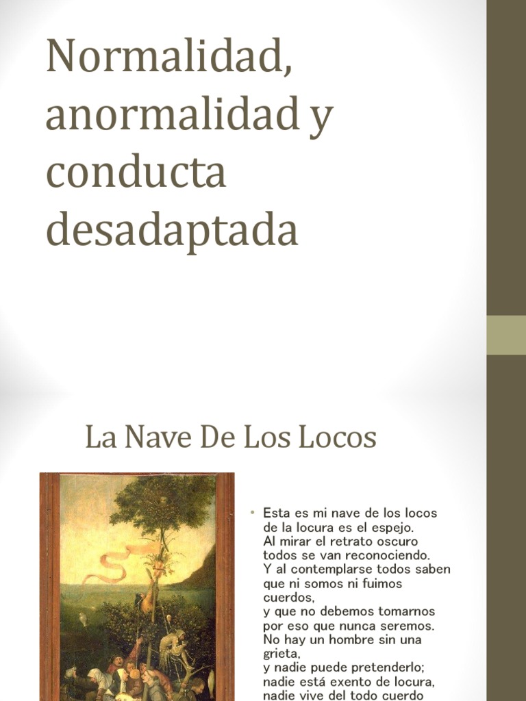 Conducta Desadaptada | PDF | Locura | Trastorno mental