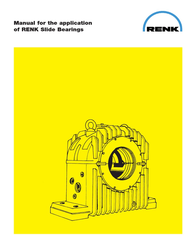 Renk Manual | PDF | Engineering Tolerance | Bearing (Mechanical)