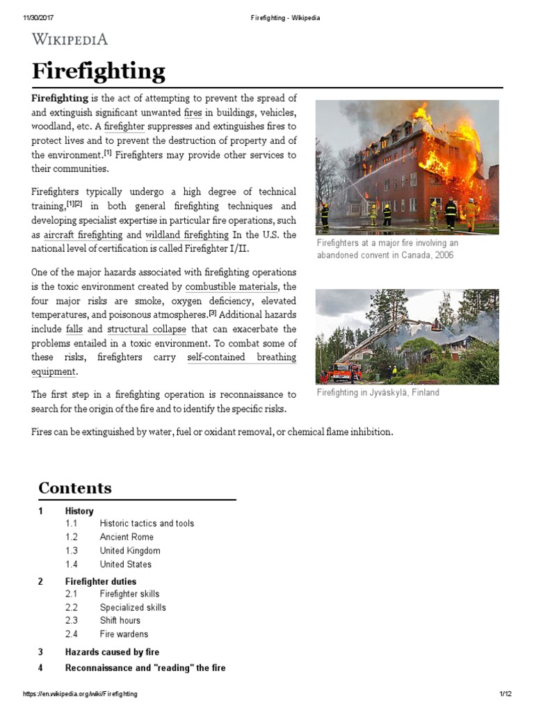 Firefighting | PDF | Firefighting | Firefighter