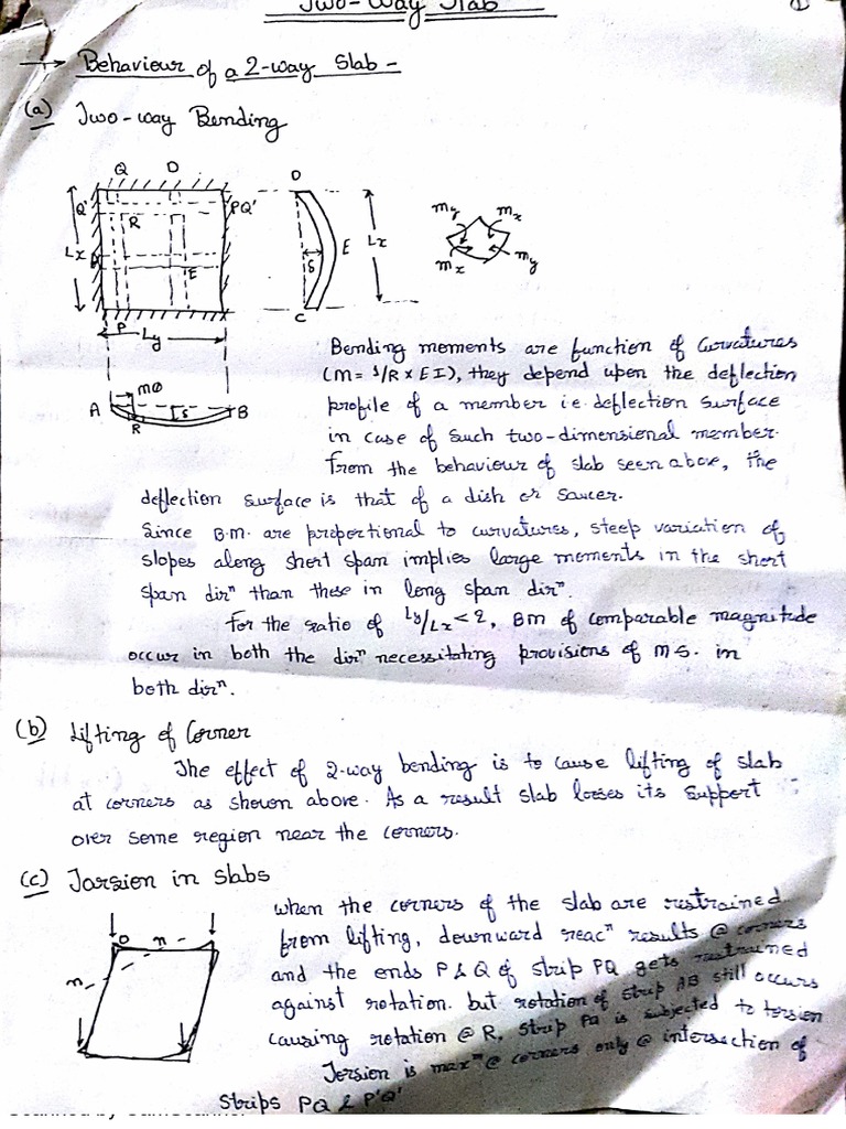RCC - 2 Way Slab | PDF