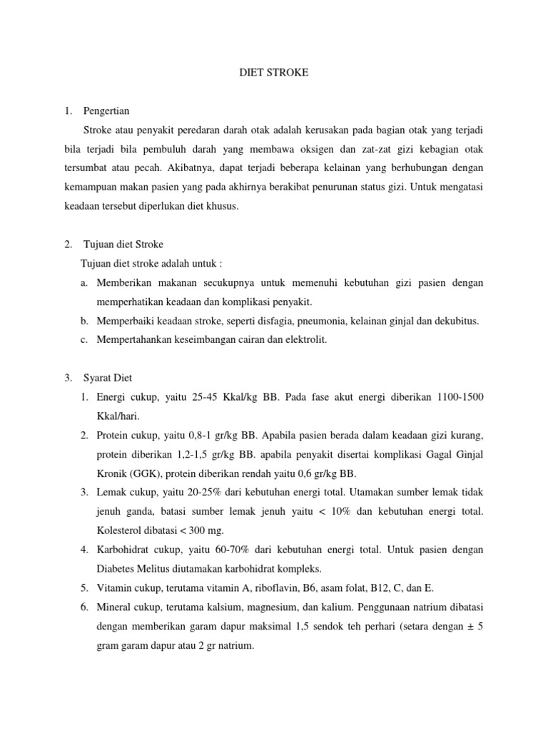 Diet Stroke | PDF