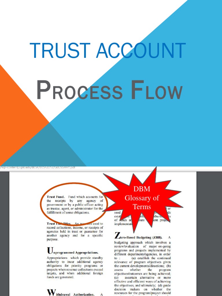 TRUST ACCOUNT Process Flow Final | PDF | Deposit Account | Cheque