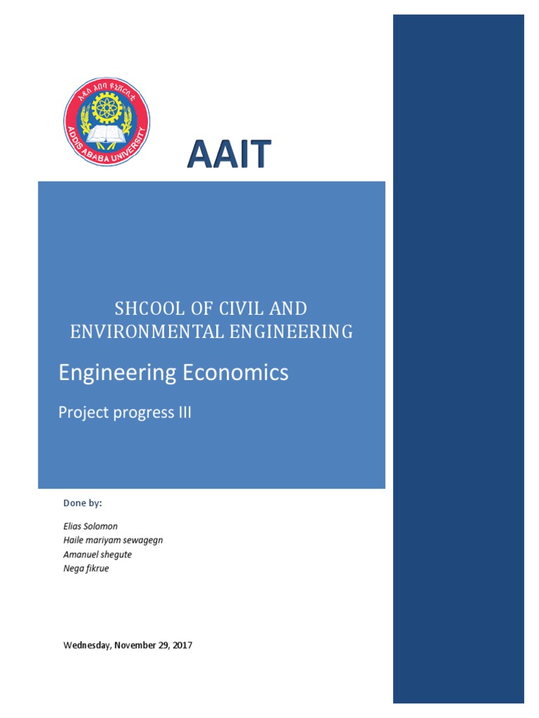 Engineering Economics: Shcool of Civil and Environmental Engineering | PDF