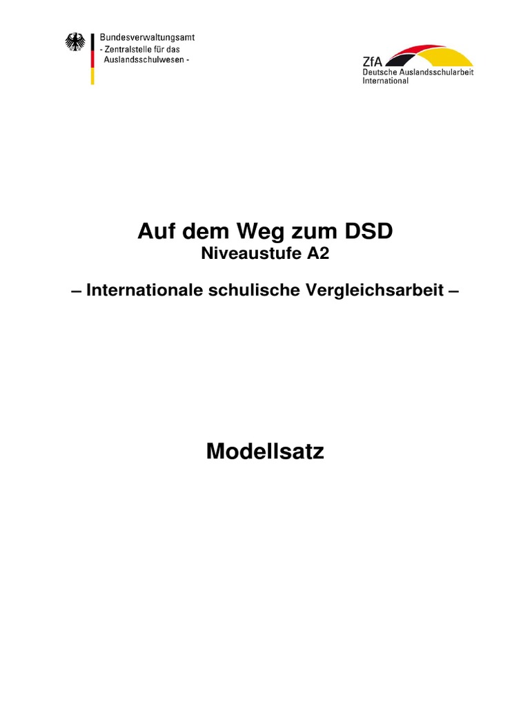 Modellsatz A2 | PDF