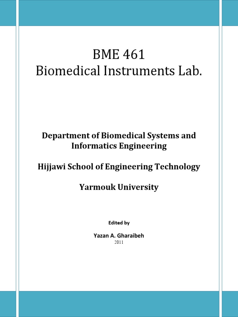 BME 461 Manual | PDF | Blood Pressure | Heart Rate