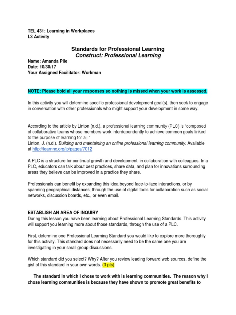 L3 Assignment Final 2 Pdf Mentorship Learning 