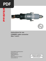 Pfisterer Connex Size 3 3S Installation Instruction Wire Screen Cables ...
