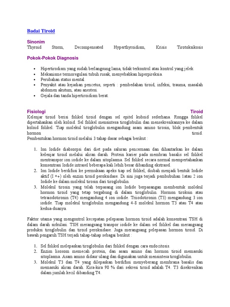 Badai Tiroid | PDF