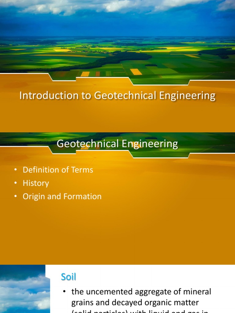 Introduction To Geotechnical Engineering | PDF | Rock (Geology ...