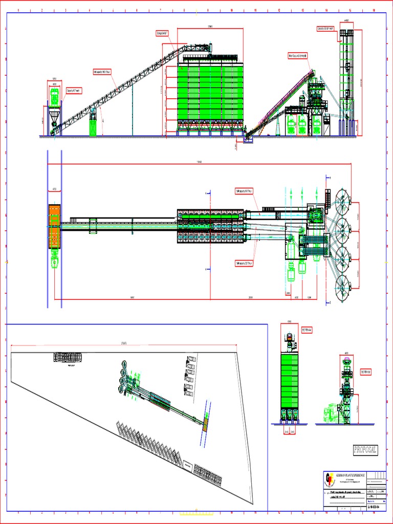 Batching Plant Layout and Design Plan | PDF | Horticulture And ...