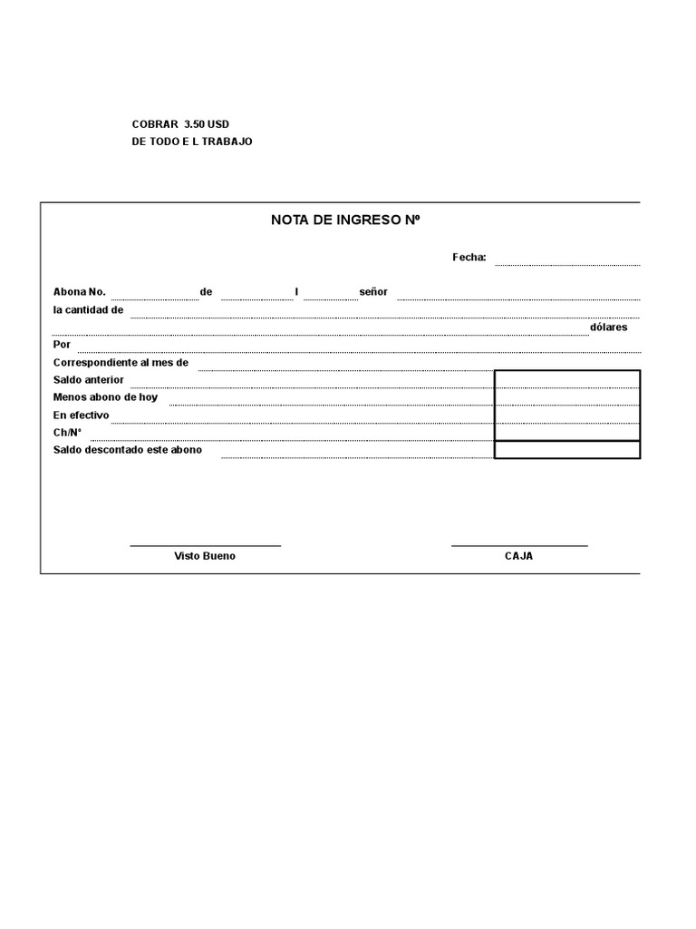 Formatos de Documentos | PDF | Cheque | Servicios (economía)