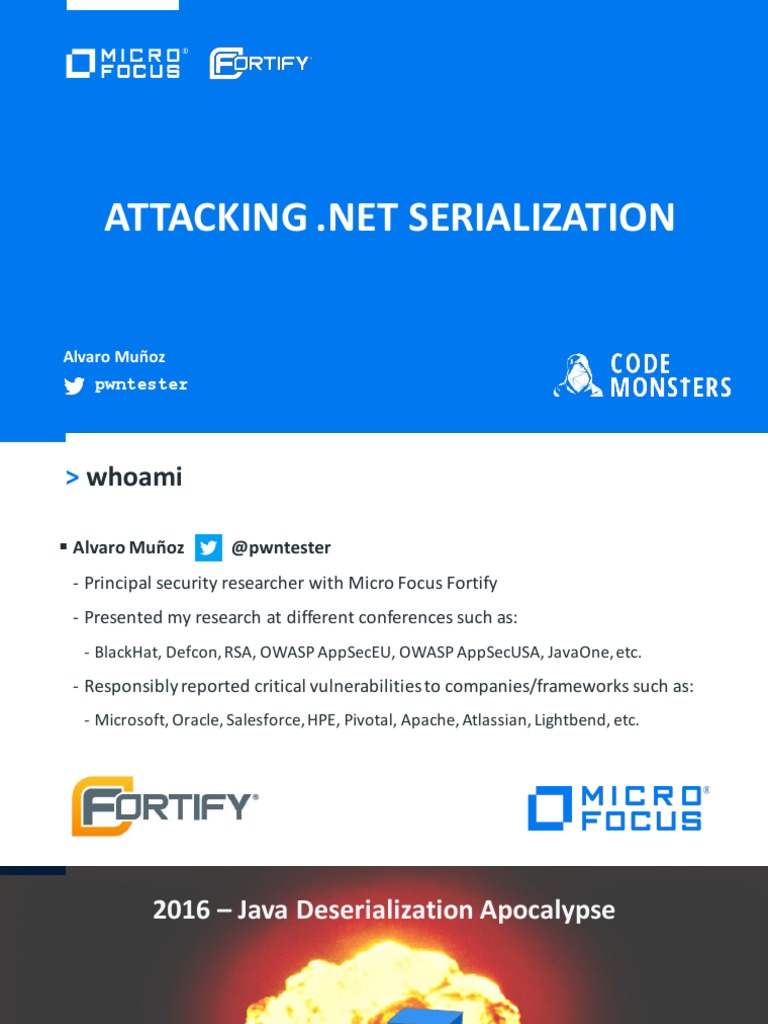 Attacking Net Serialization Pdf Method Computer Programming Json