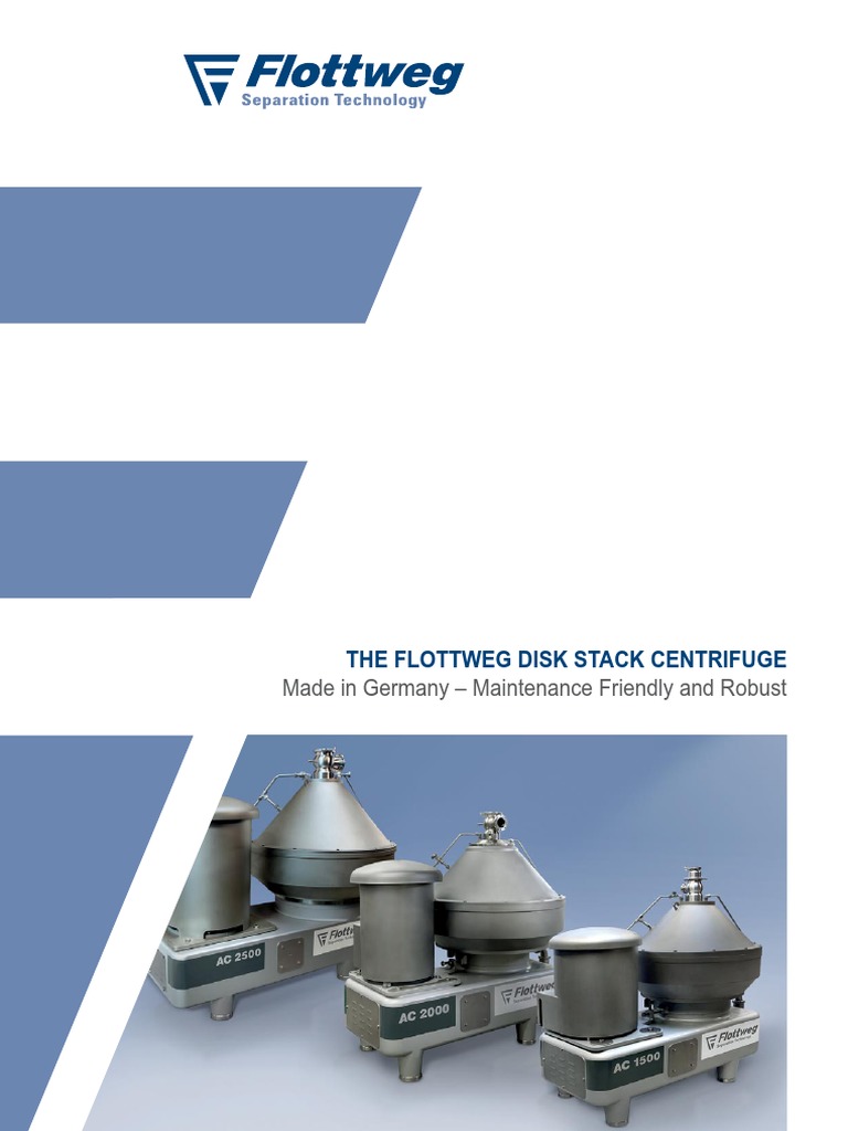 FLOTTWEG Technologie Separateur EN-FR | PDF | Piston | Oil