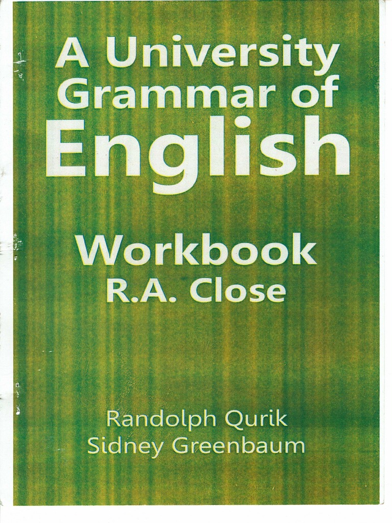 University Grammar Workbook Answers | PDF