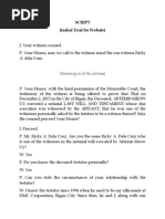 Mock Trial Script for Court Proceedings | PDF | Testimony | Witness
