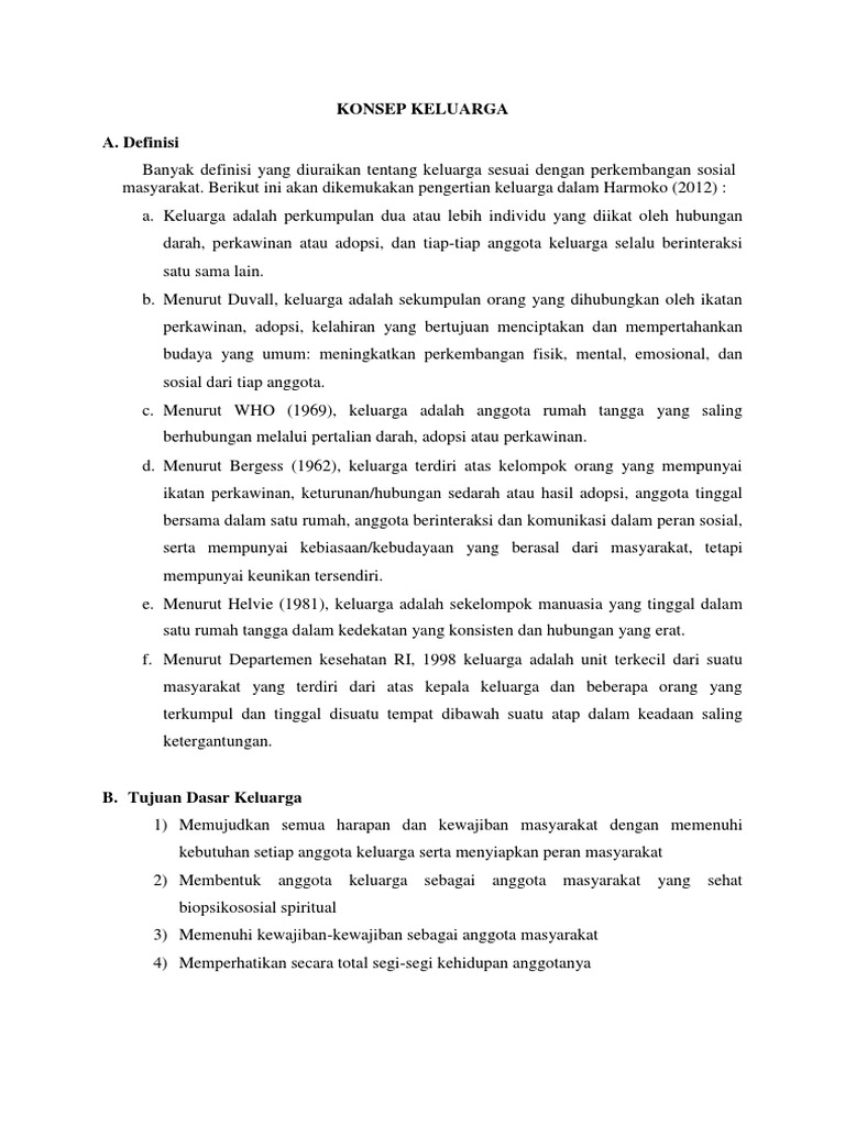 Konsep Keluarga | PDF