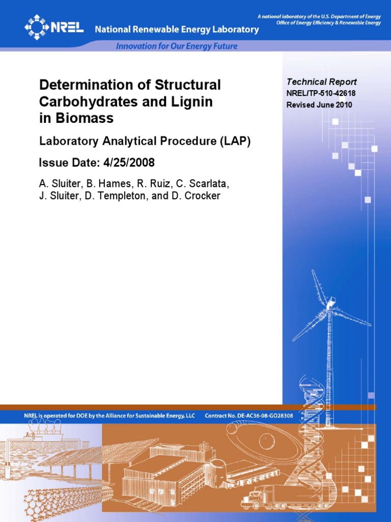 NREL Determination of Structural | PDF | High Performance Liquid ...