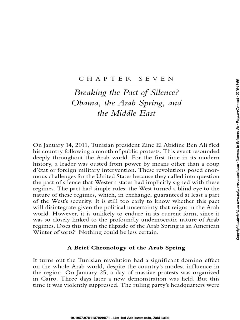 Breaking The Pact of Silence? (Zaki Laïdi) | PDF | Hosni Mubarak | Egypt