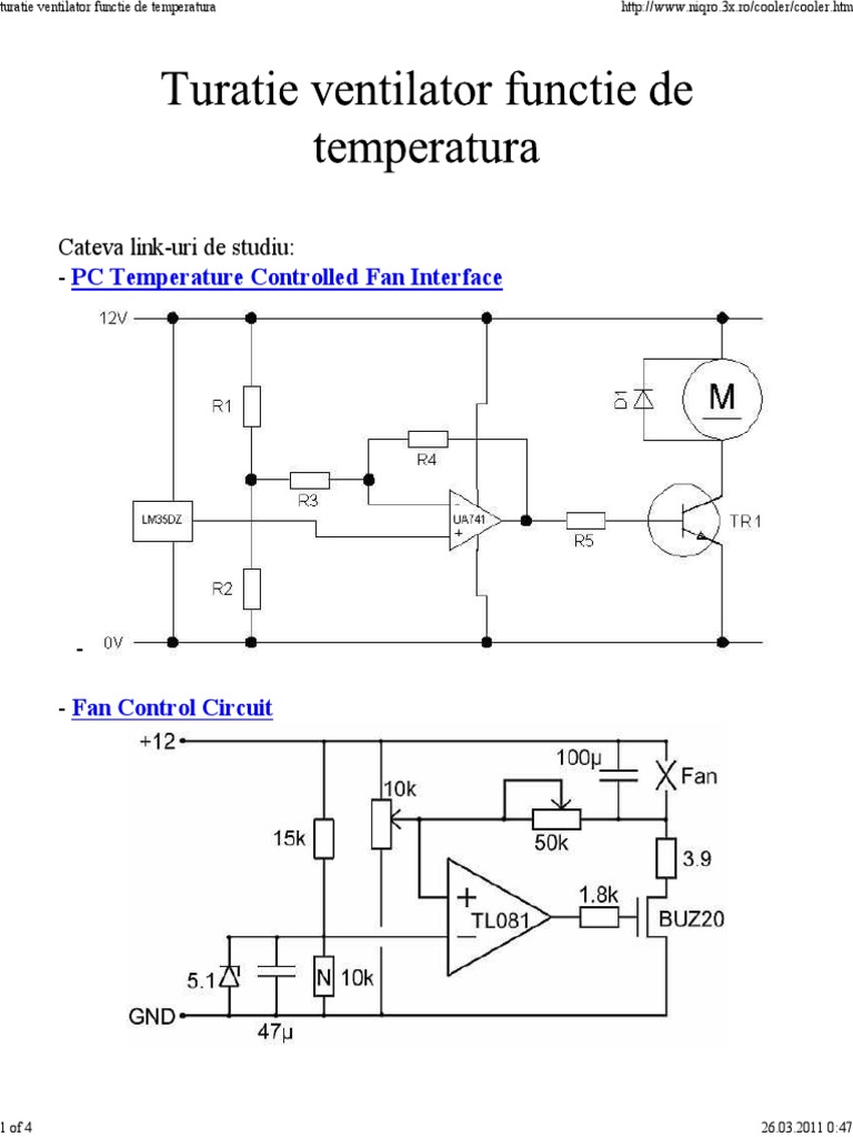 Turatie Ventilator Scheme | PDF