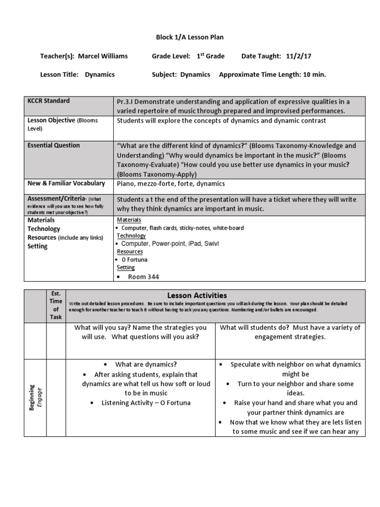 Individual Micro Teach-Dynamics | PDF | Lesson Plan | Teachers
