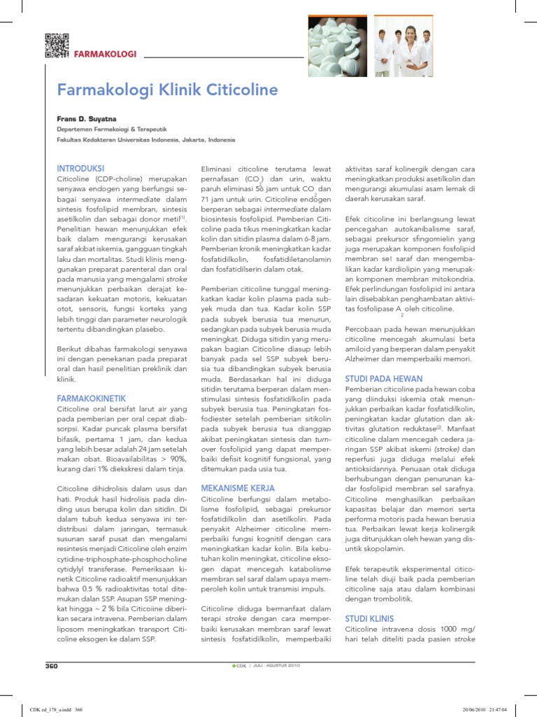 Farmakologi Citicoline PDF | PDF