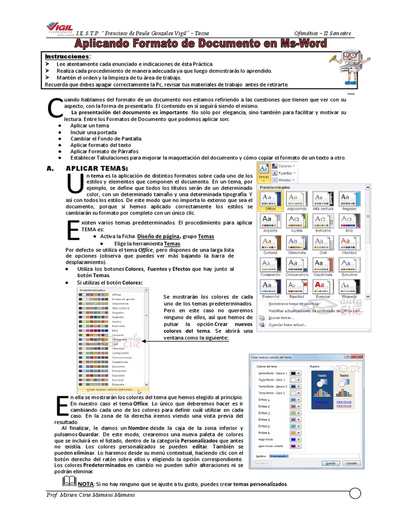 Formato de Documentos en Word | PDF | Point and Click | Tipografía
