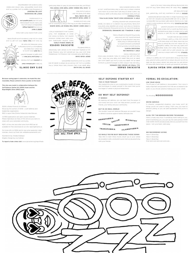 ReproRightsZine - Self Defense Starter Kit | PDF | Self Defense | Violence