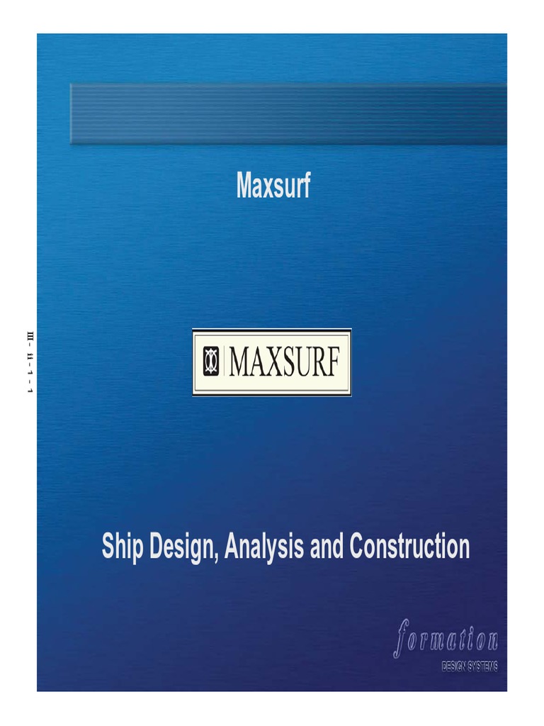 MAXSURF | PDF | Naval Architecture | Bending