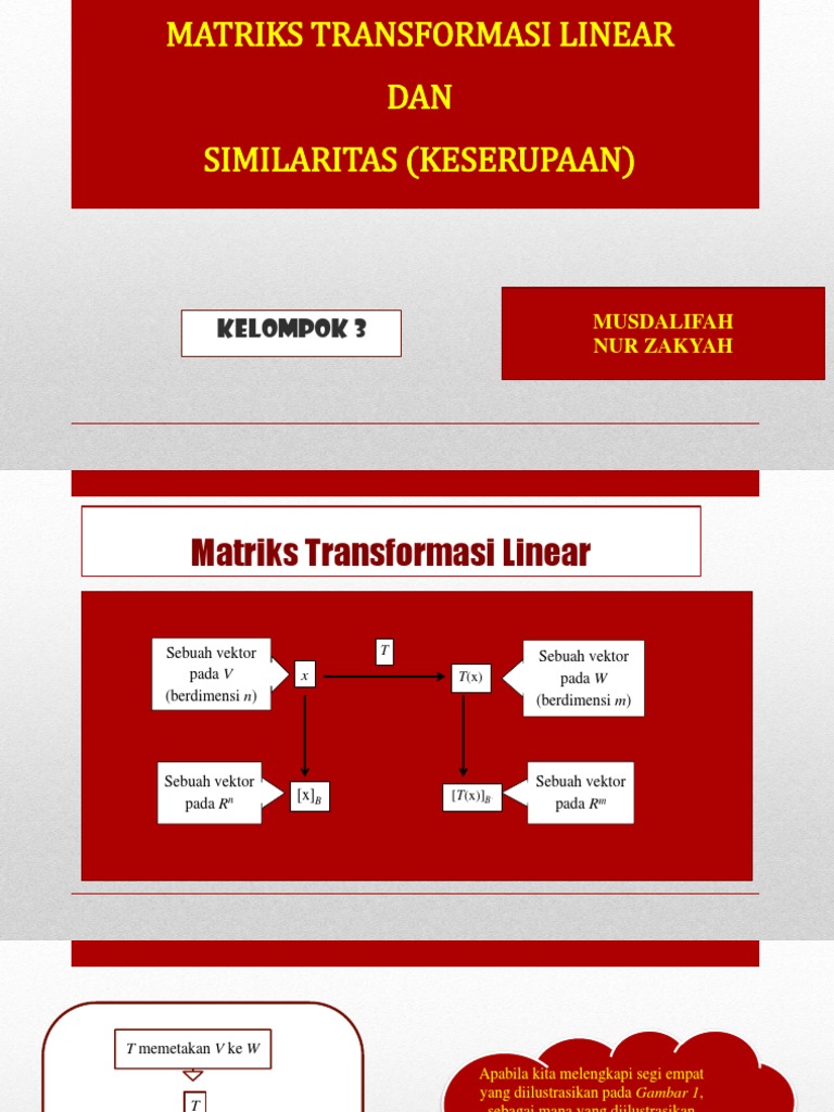 Matriks Transformasi Linear dan Similaritas | PDF | Metode & Bahan Ajar