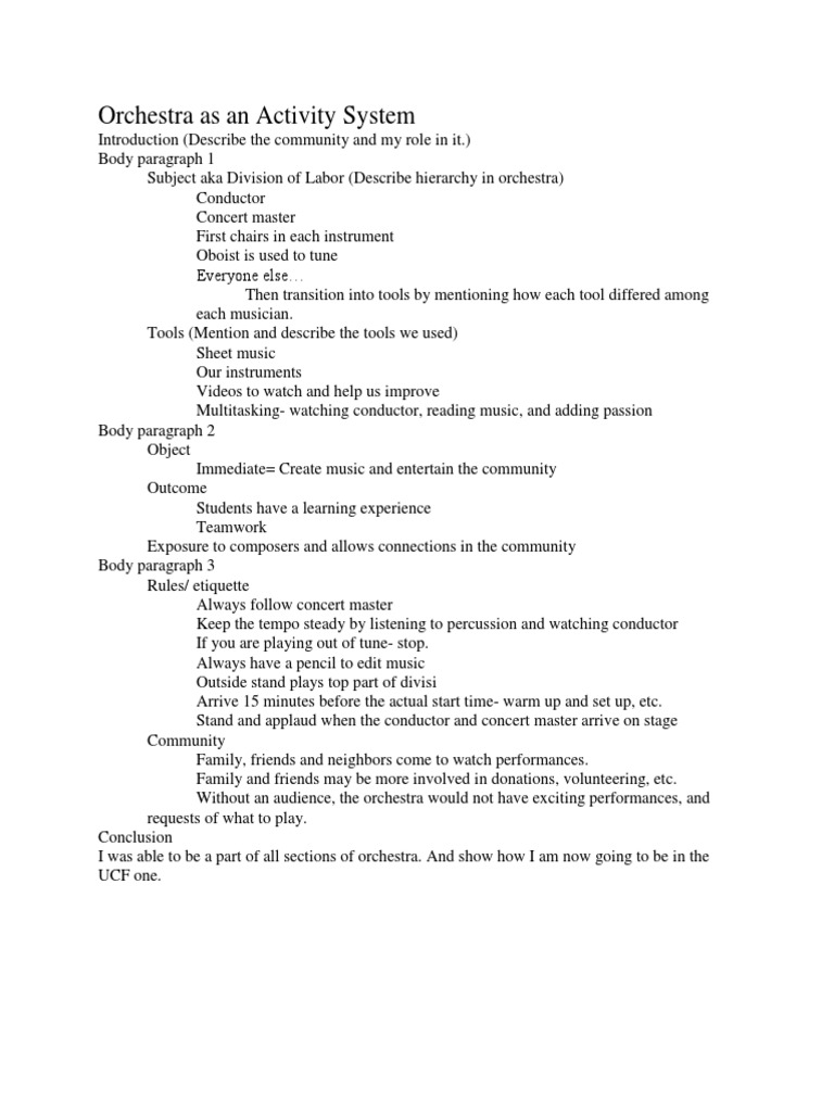 Paper 2 Outline | Download Free PDF | Orchestras | Conducting