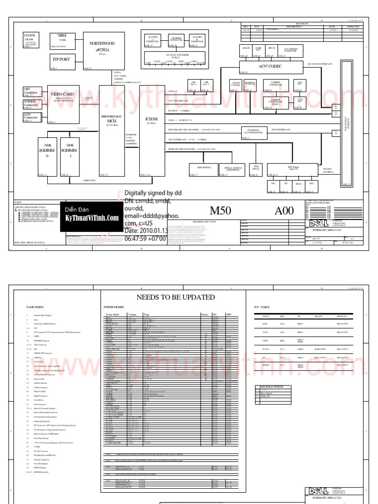 Dell Inspiron 8200 Schematics | PDF | Media Technology | Electrical ...