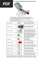 Wiring Diagram of 48V 1000W Controller | PDF