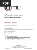 ITIL 4 Foundation Sample Paper 1 Question Book v1.4 PDF | PDF | Itil ...