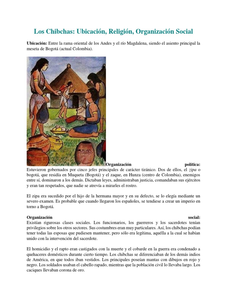 Los Chibchas | PDF | Personas | Cultura (general)