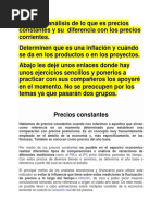 Precios Constantes vs. Corrientes | PDF | Producto Interno Bruto | Precios