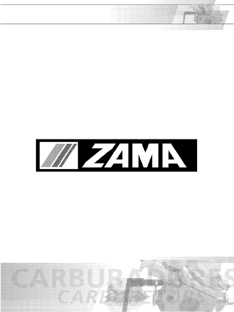 Carb Zama | PDF | Tecnología del motor | Combustibles