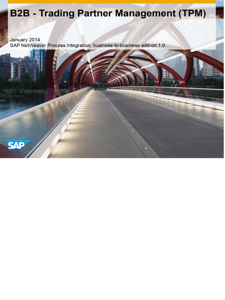 B2B Trading Partner Management SAP PI | PDF | Electronic Data ...