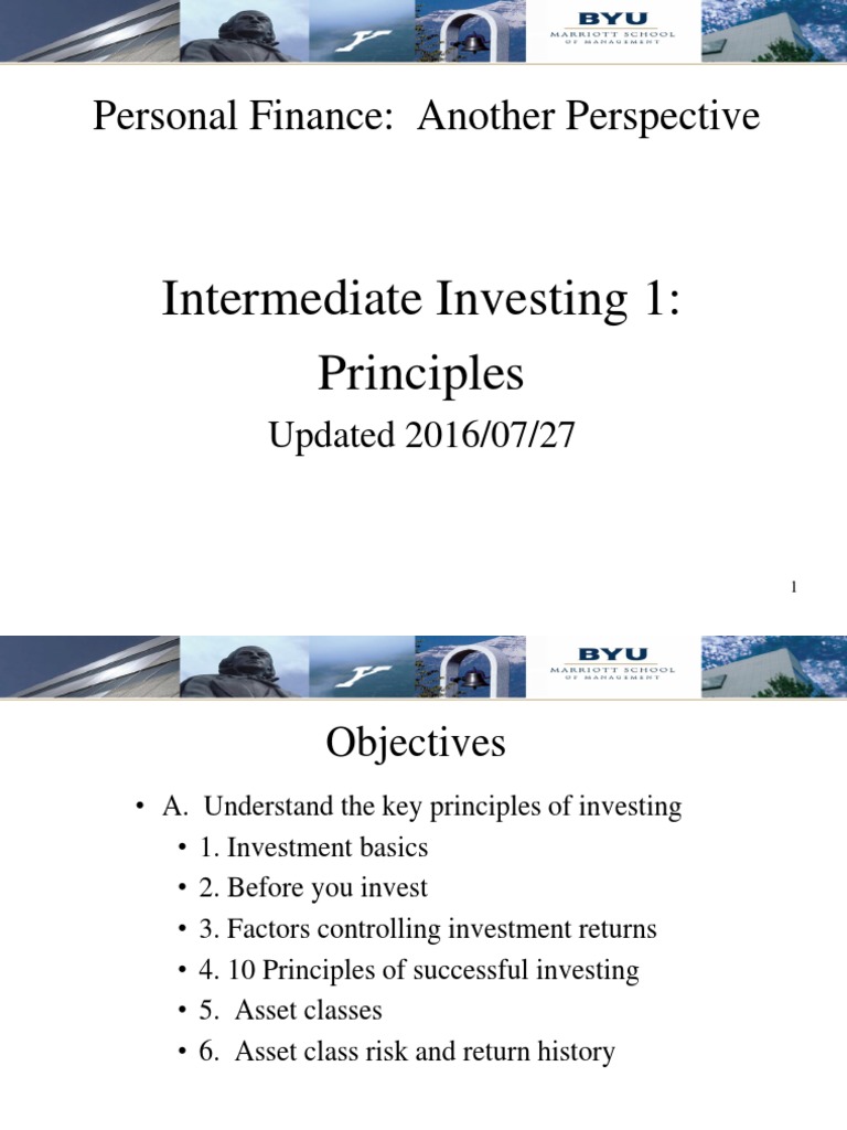 Key Principles of Successful Investing | PDF | Fixed Income | Bonds ...