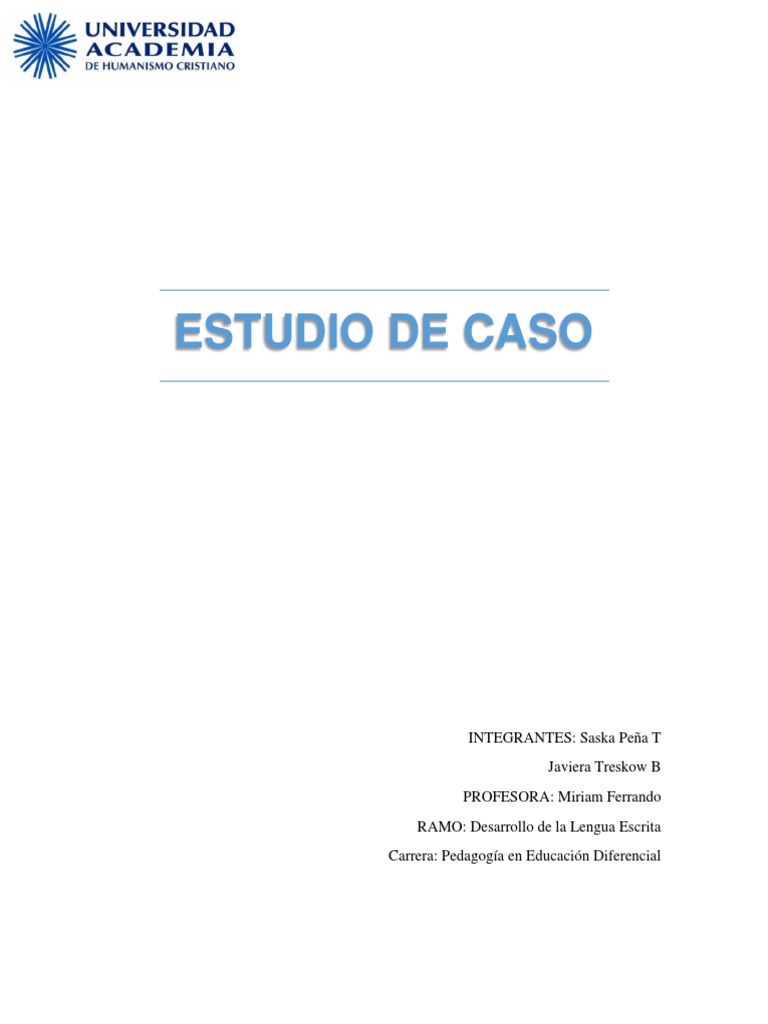 Estudio de Caso | Descargar gratis PDF | Lectura (proceso) | Imagen