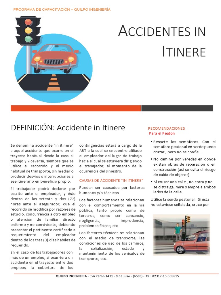 Accidente in Itinere | PDF | Accidentes | Peatonal
