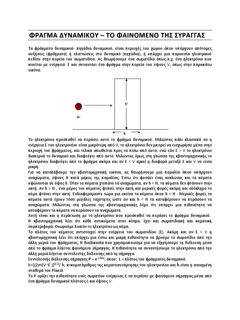 ΦΡΑΓΜΑ ΔΥΝΑΜΙΚΟΥ | PDF
